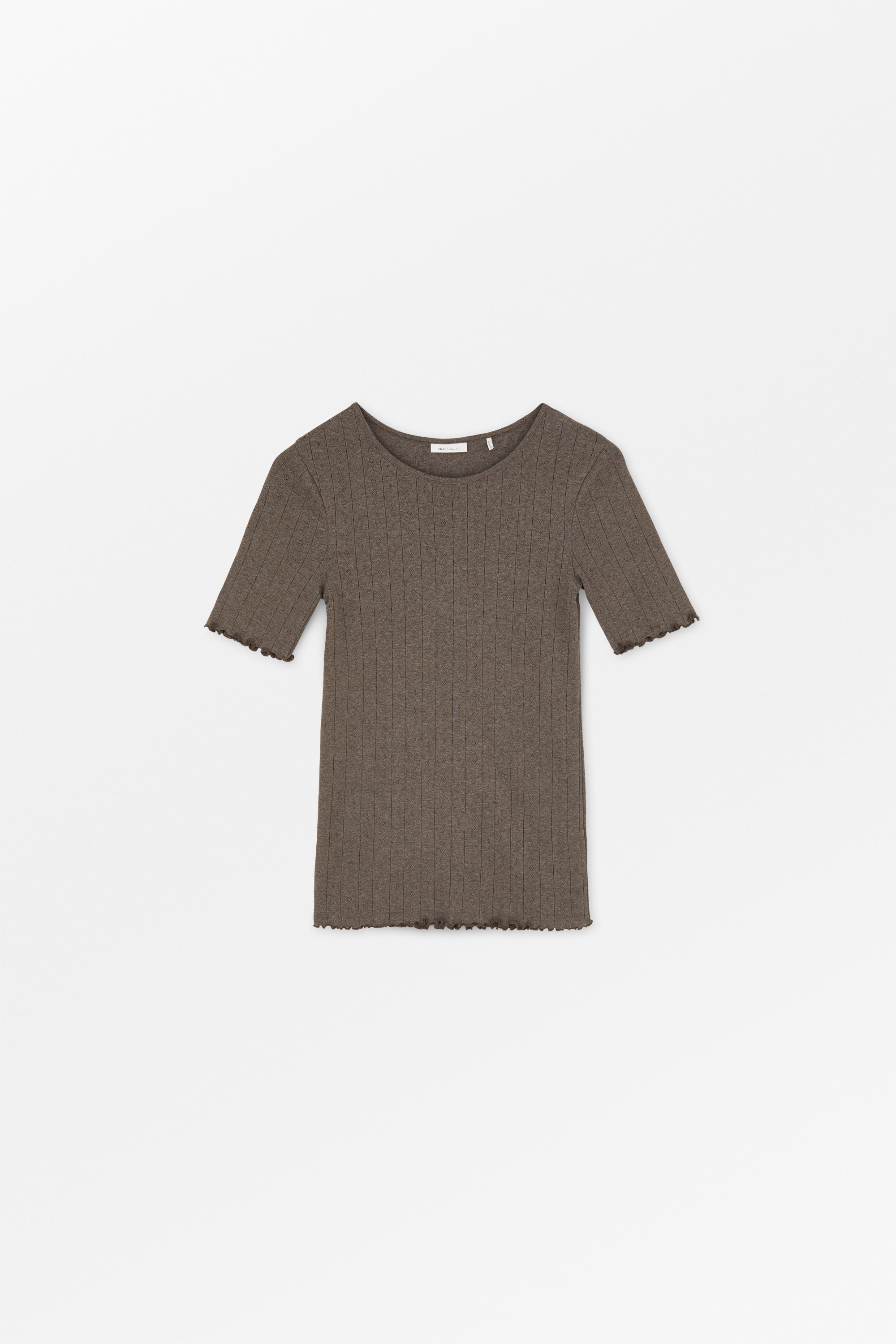 Edie tee - Brown mélange – Skall Studio World